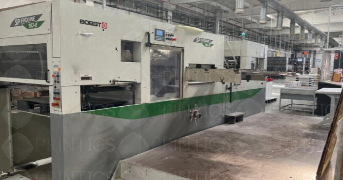 Pre-owned Flat Bed Die Cutter Bobst SP 102 - Printics